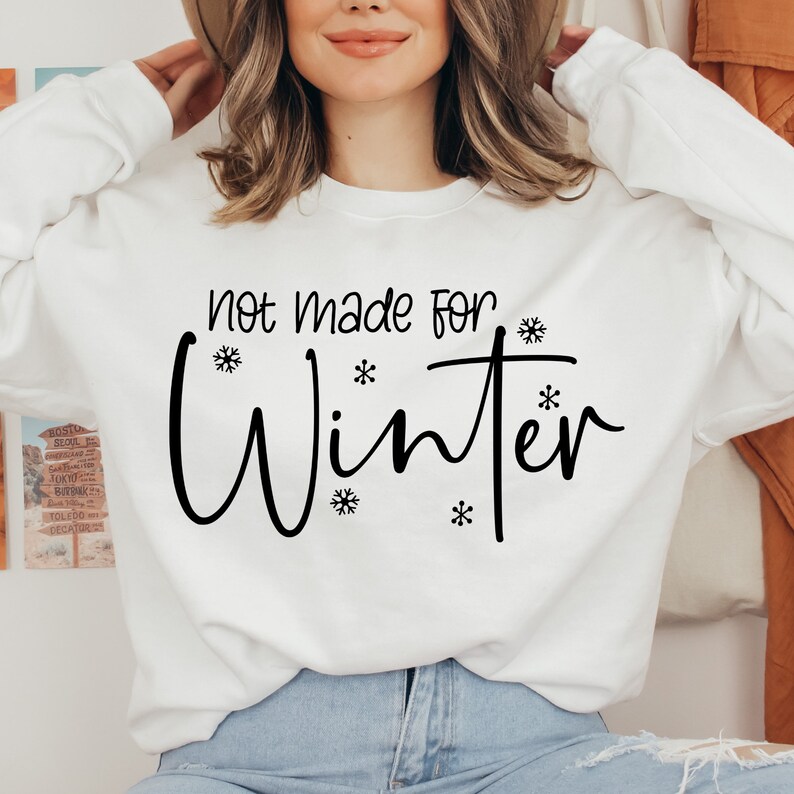 Not Made for Winter SVG PNG PDF Christmas Svg Funny - Etsy