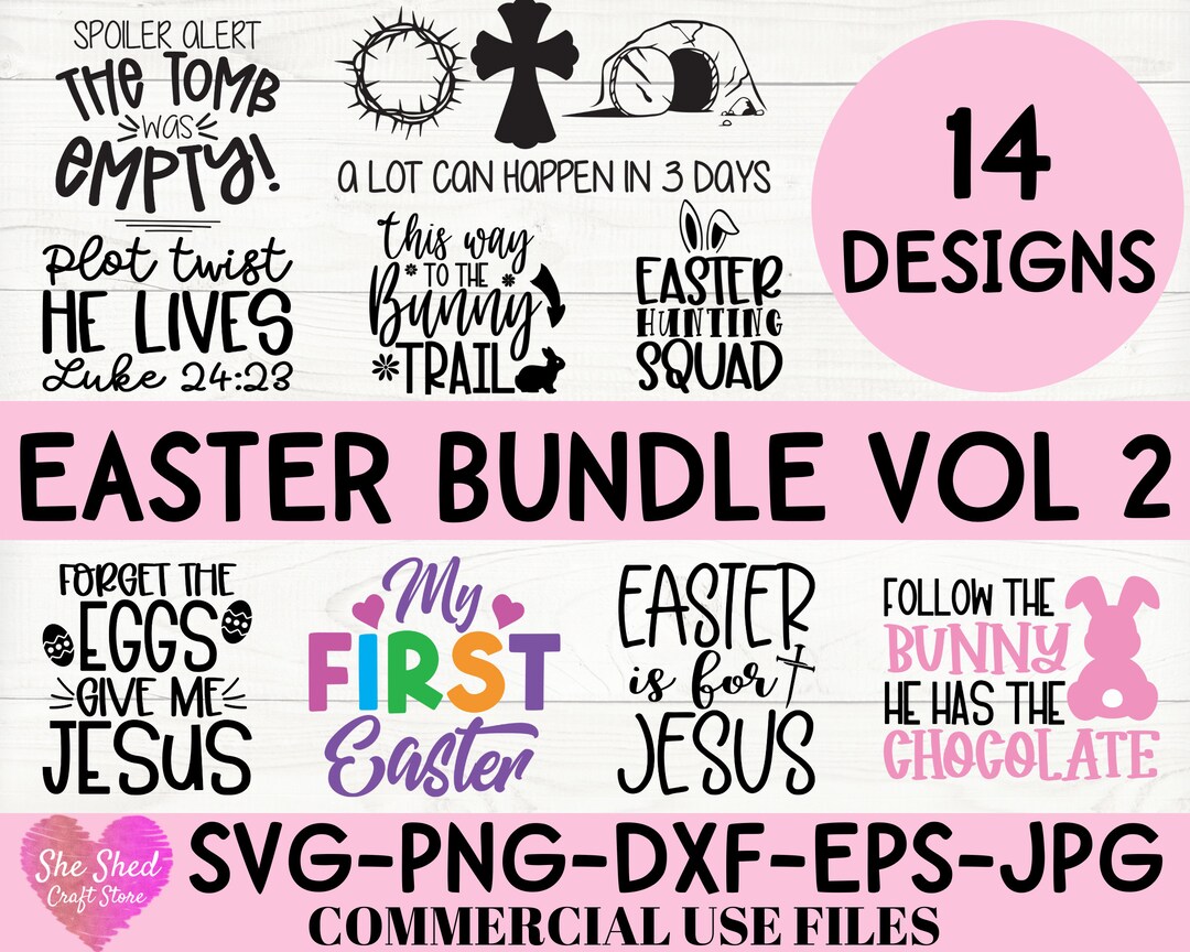 Easter SVG Bundle - Easter SVG, Happy Easter Bundle Svg, Christian Svg ...