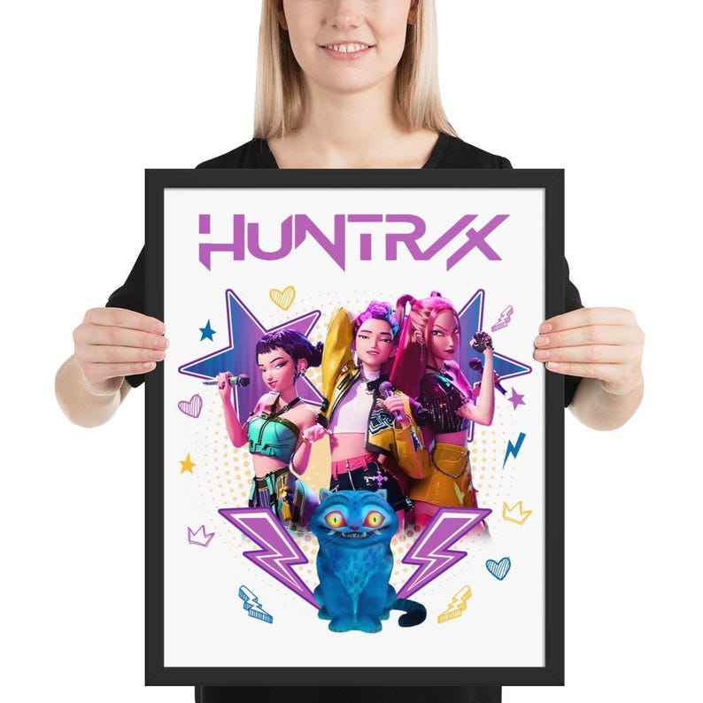 Huntrix Poster | K-pop-inspired Wall Art, Demon Hunters, Huntrix Girls, Mira Rumi Zoey Print ...