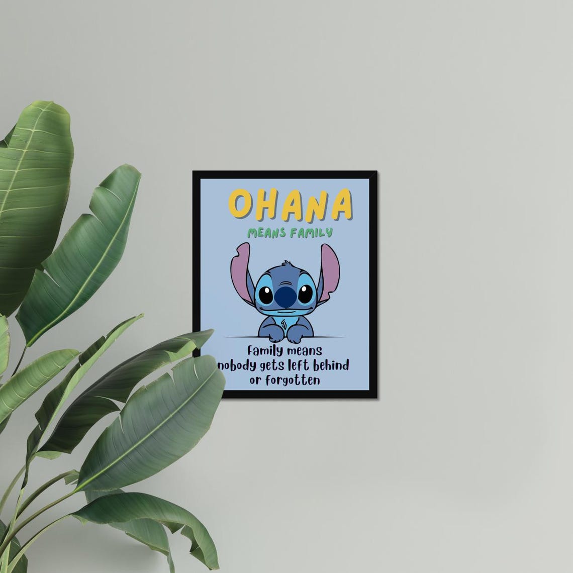 Ohana Means Family Poster, Quote by Lilo and Stitch, Ohana Print - Etsy