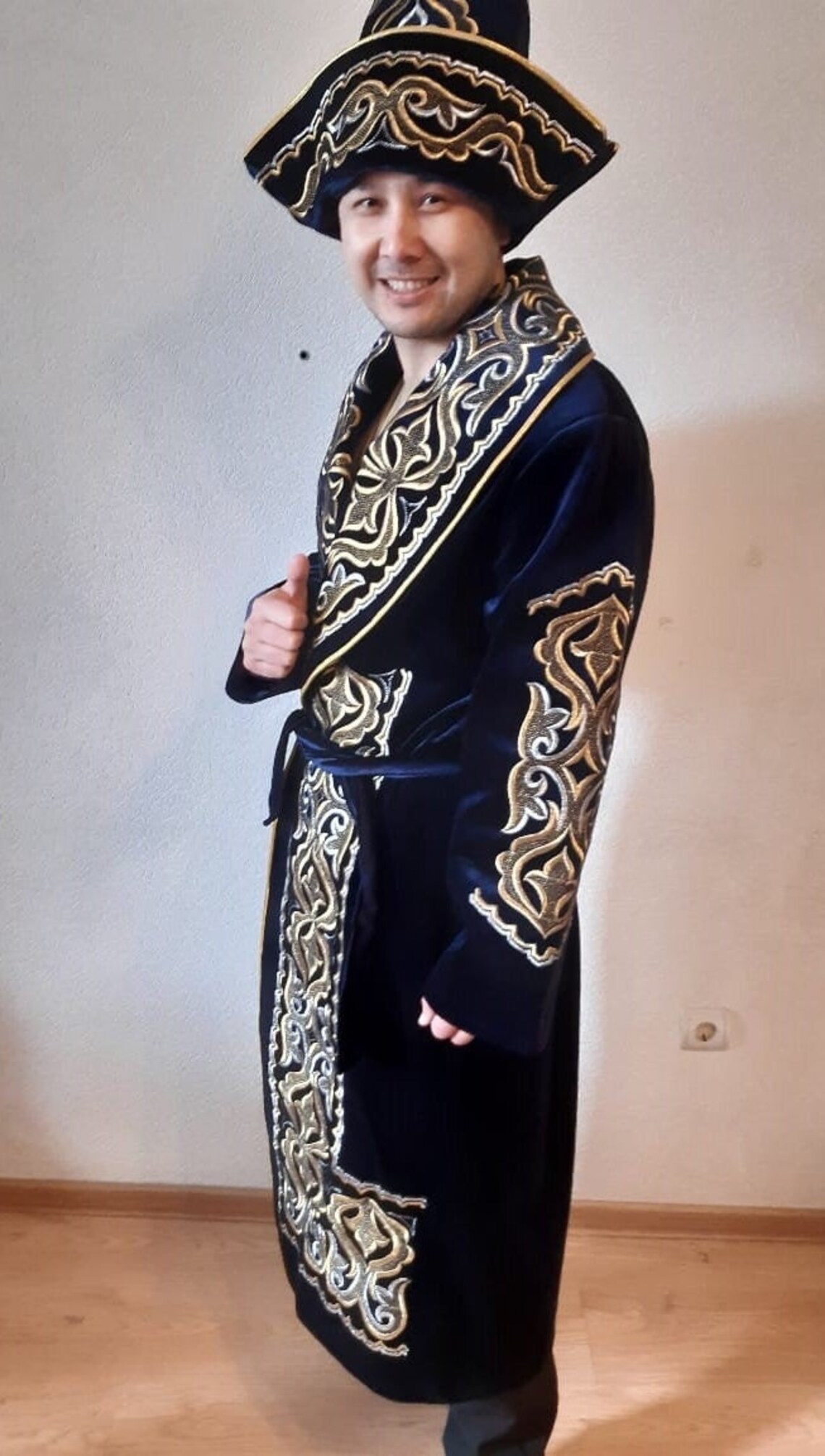 Shapan/chapan Kazakh Men's Traditional Coat Robe Cloak - Etsy