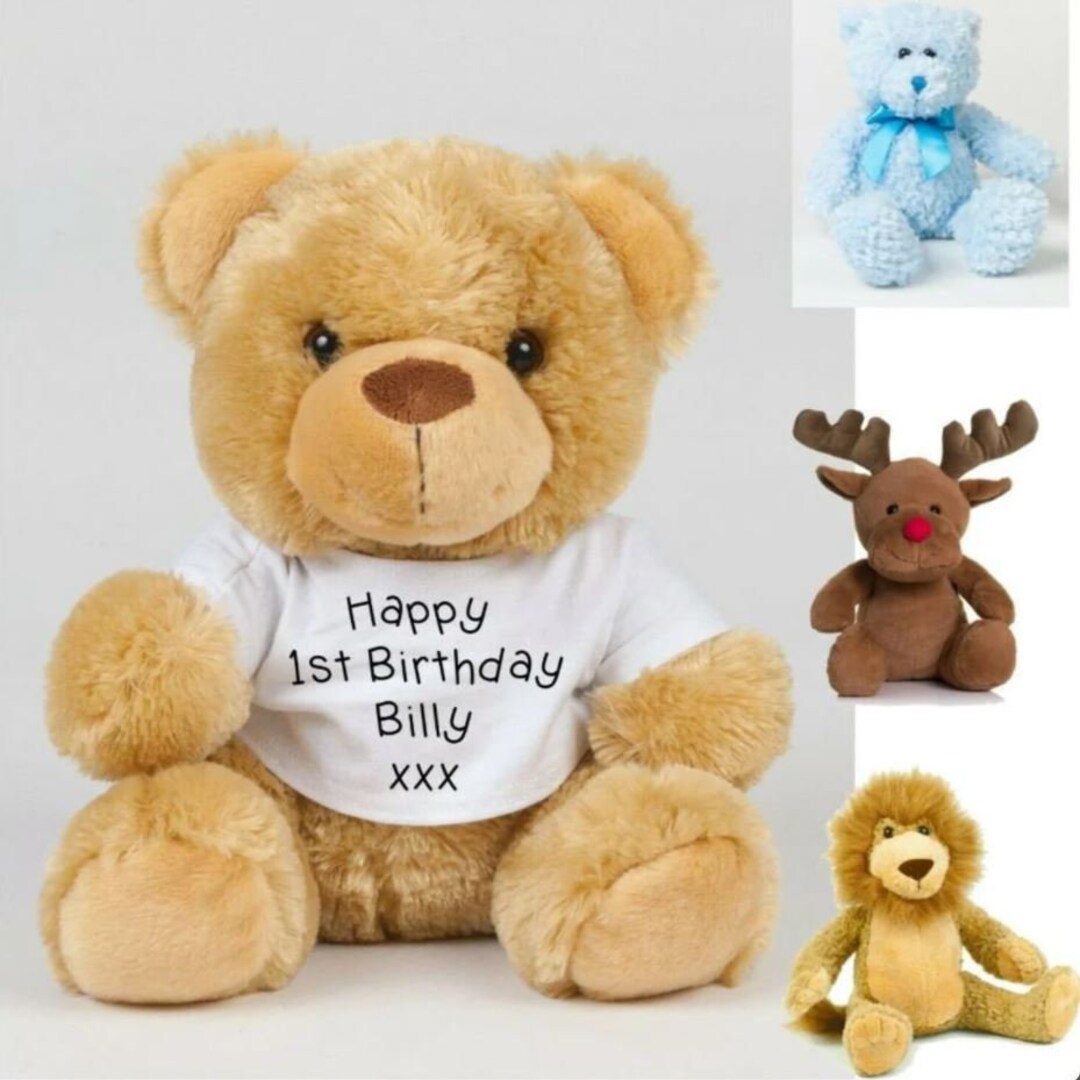 Personalise Teddy Bear-custom Teddy Bear-printed Personal Message-small ...