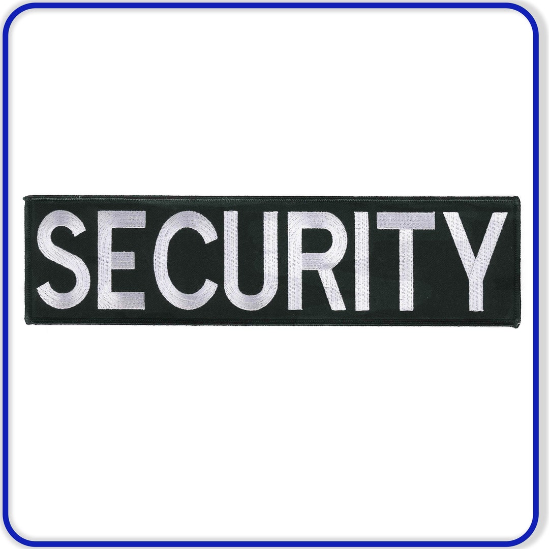 SECURITY Badge Sew on or Iron on 275 X70mm for Military Door - Etsy UK