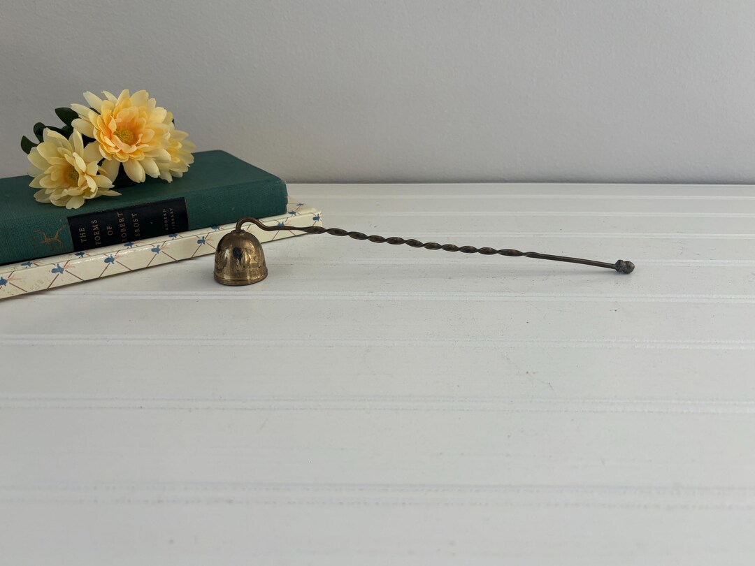 Vintage Brass Candle Snuffer With Rotating Head Snuffing Candlesticks ...