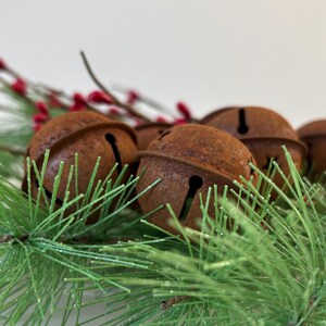 Rusty Jingle Bell Ornaments Rustic Decorative Sleigh Bells Set of 6 ...