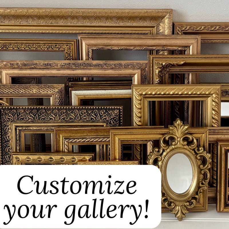 Gold Gallery Wall Frame Set - Etsy