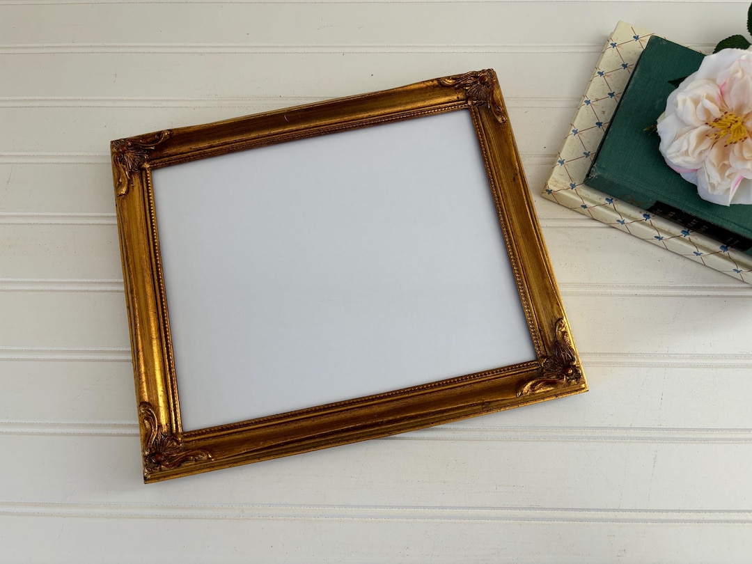 Vintage Ornate Gold Frame Wood Frame 8x10 Gold Picture Frame Wall Decor ...