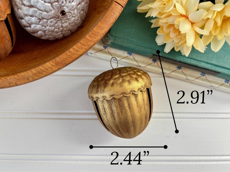 Rustic Acorn Bell Ornament Primitive Autumn Acorn Door Hanger Decor ...
