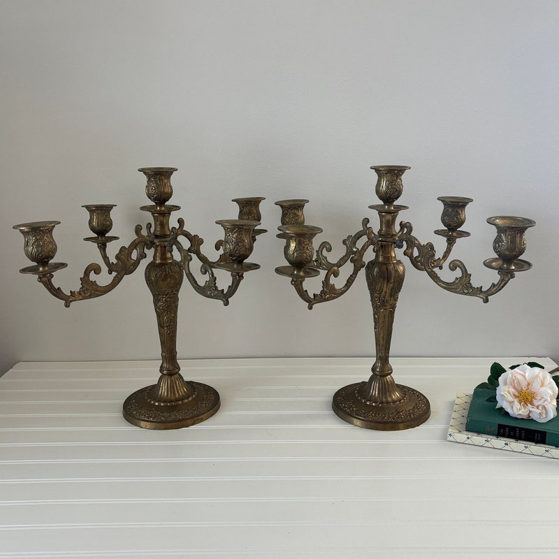 Gold Candelabra - Etsy