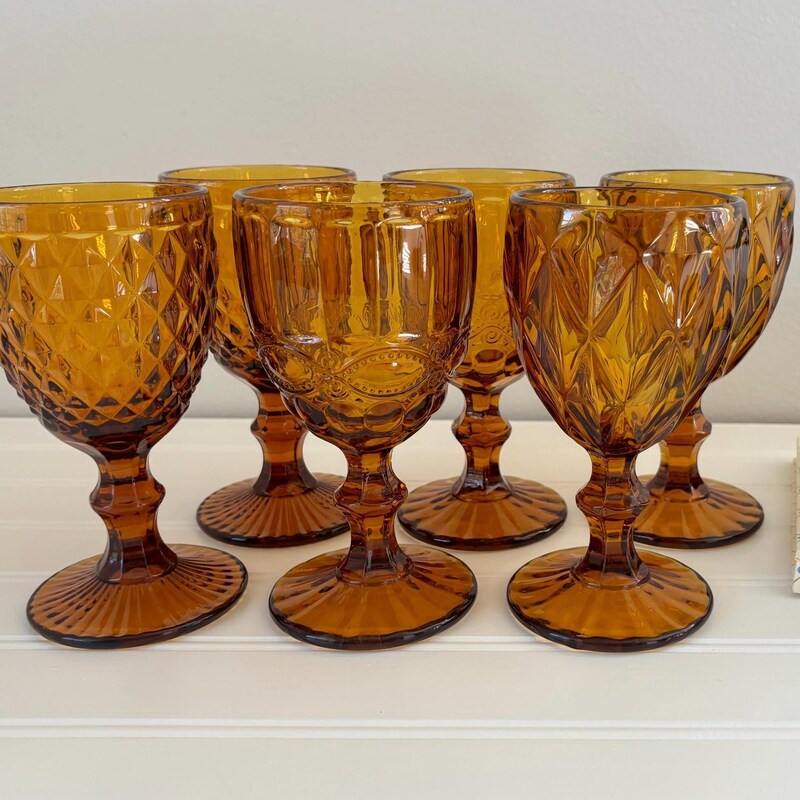 Amber Glassware - Etsy