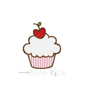 Cupcake Machine Embroidery Design Dessert Embroidery Cake - Etsy