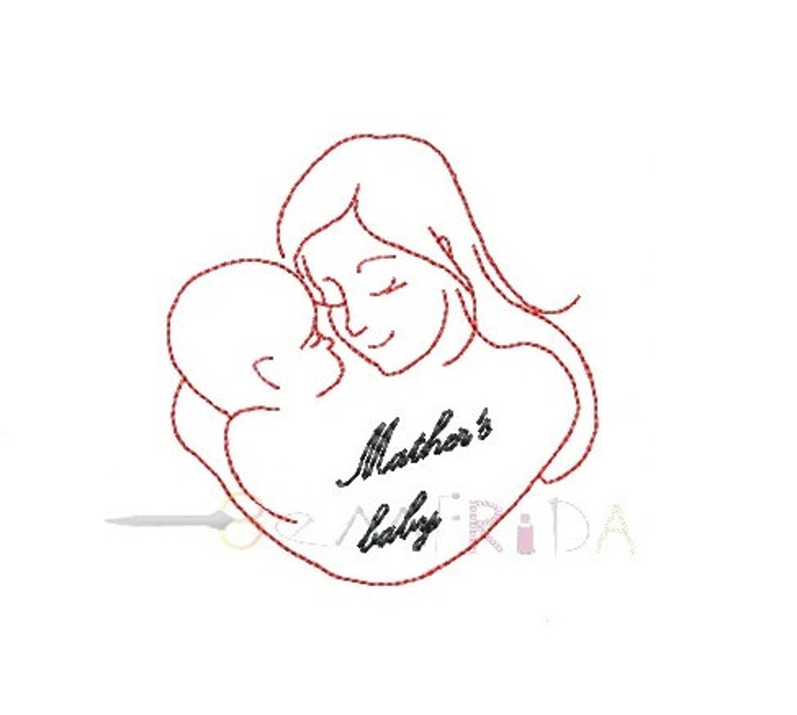 Mother's Day Machine Embroidery Design Happy Mother's - Etsy