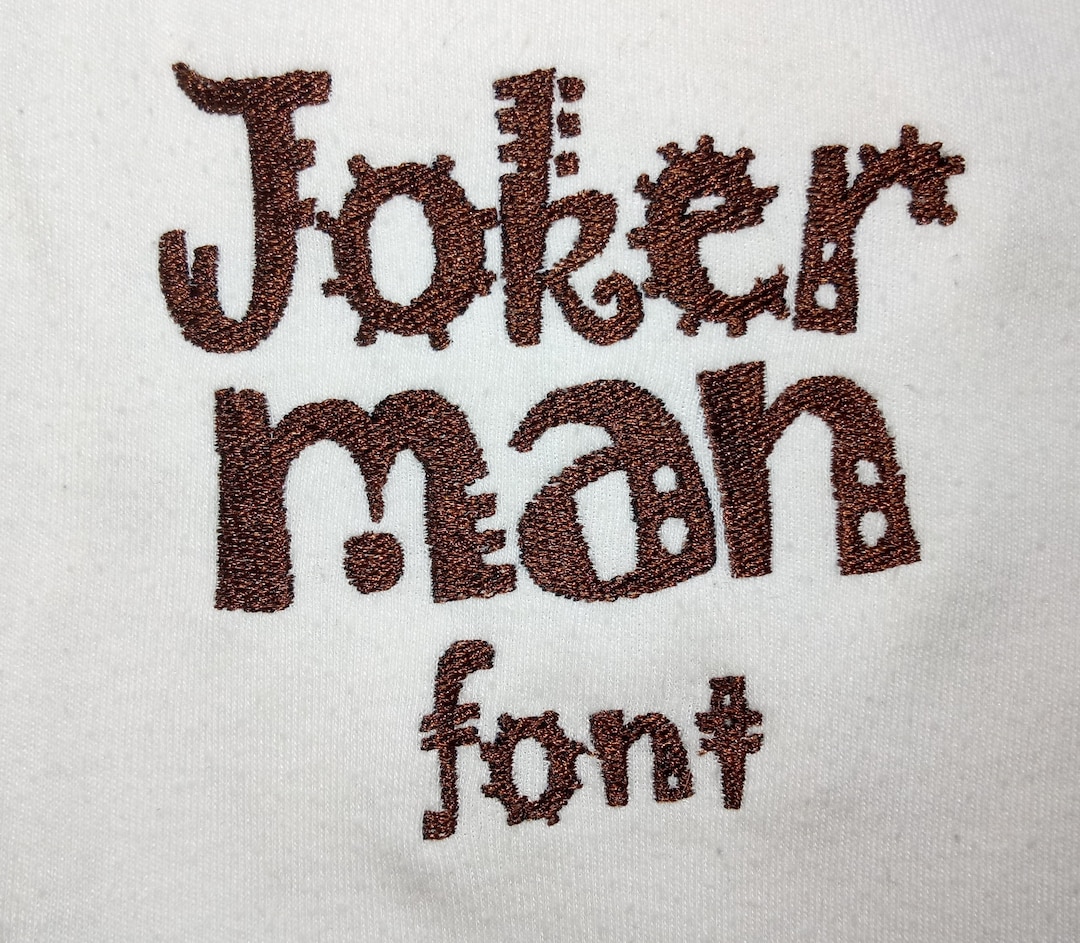 Jokerman Helloween Embroidery Font, Machine Embroidery Design ...