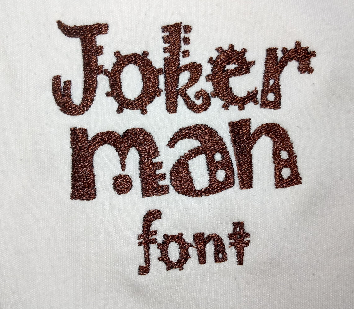 Jokerman Helloween Embroidery Font, Machine Embroidery Design ...