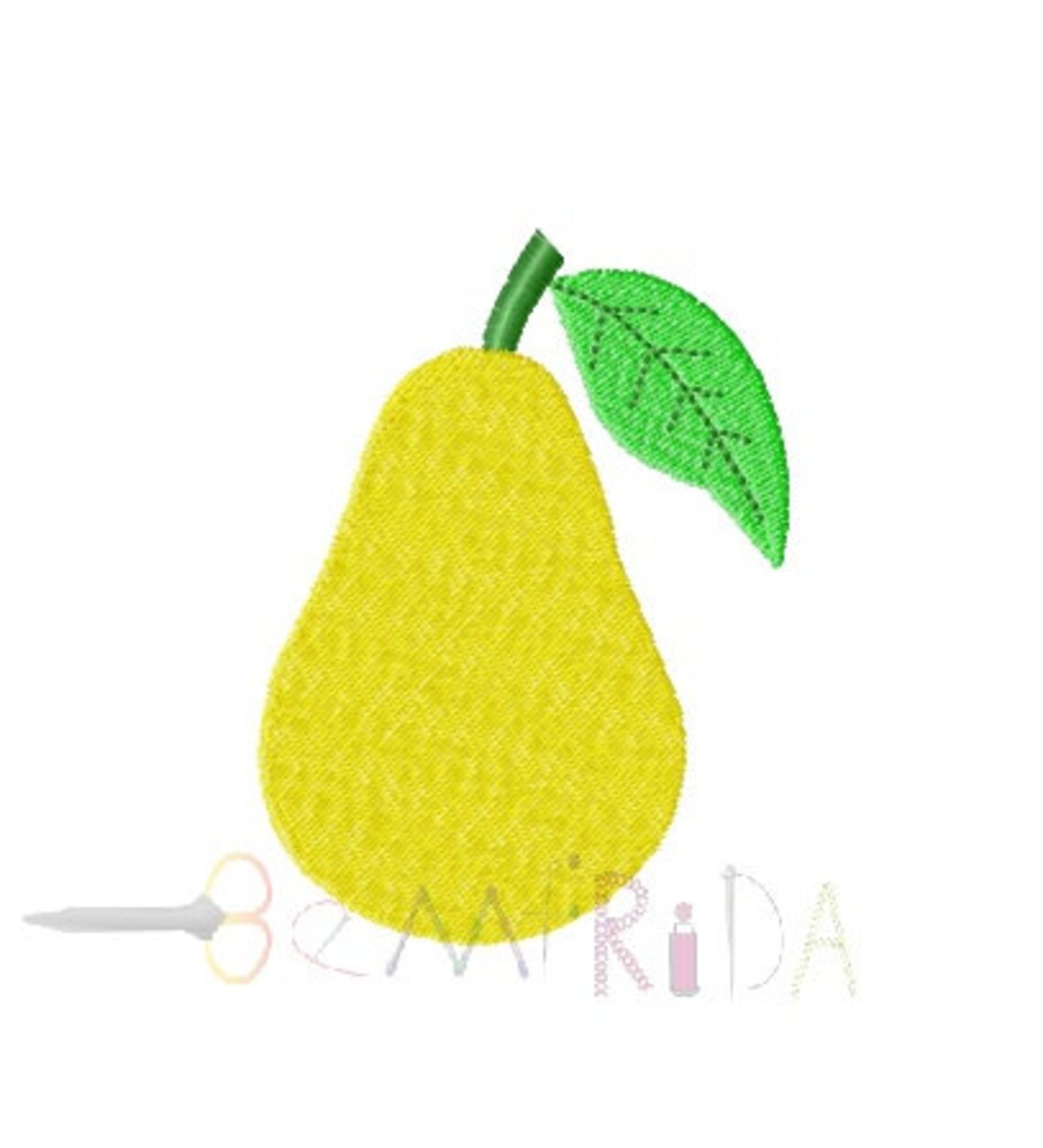 Pear Machine Embroidery Design, Pear Design, Pear Pattern Design ...