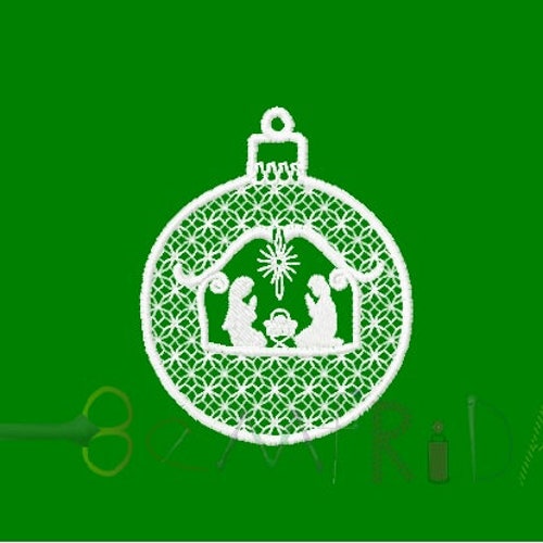 Christmas Nativity Scene Embroidery Design Nativity Scene - Etsy