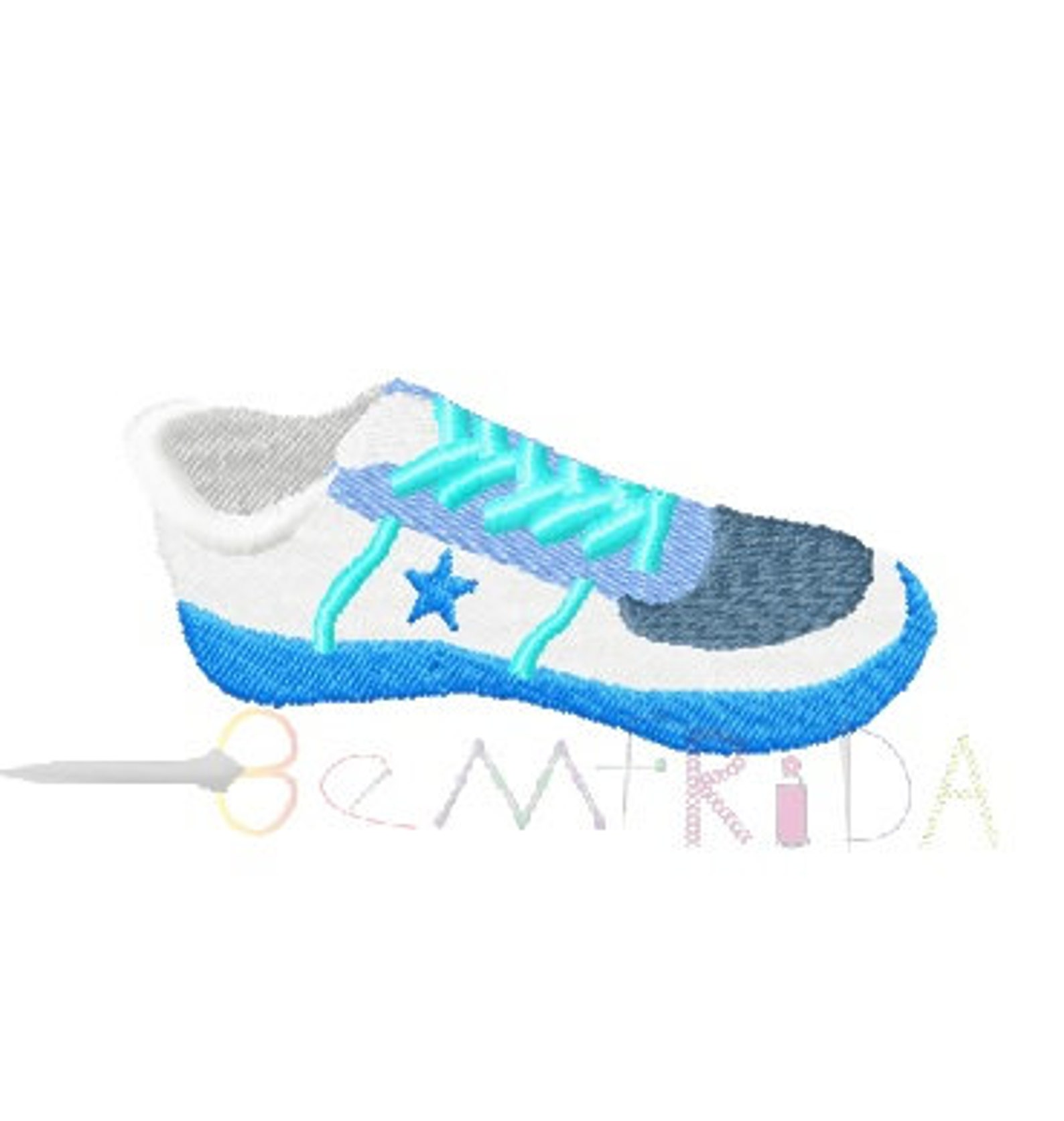 Sneakers Embroidery Machine Design, Sports Shoes Embroidery Design ...