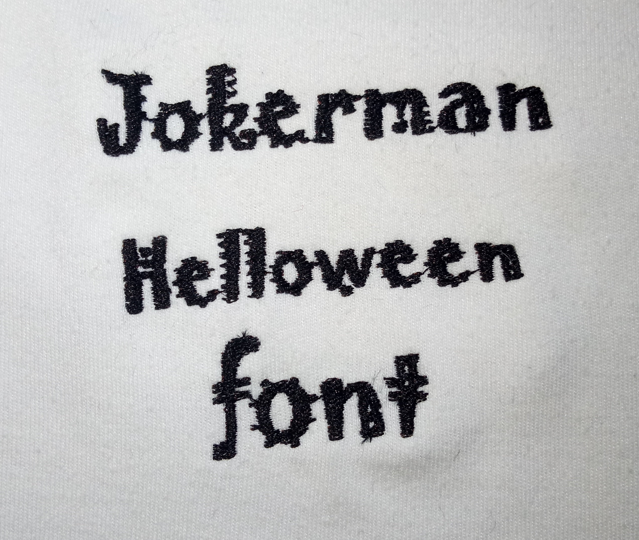 Jokerman Helloween Embroidery Font, Machine Embroidery Design ...