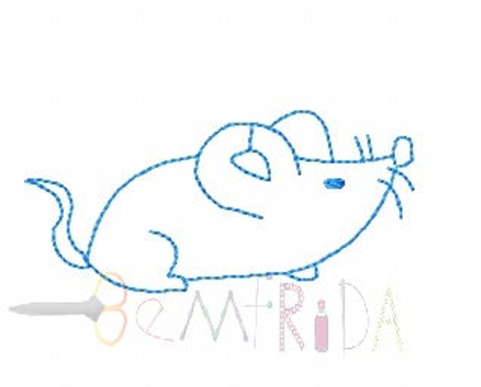 Mouse Machine Embroidery Design Mouse Embroidery Animal - Etsy