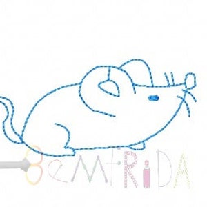 Mouse Machine Embroidery Design Mouse Embroidery Animal - Etsy