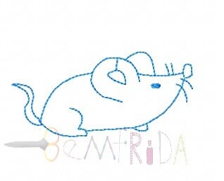 Mouse Machine Embroidery Design Mouse Embroidery Animal - Etsy