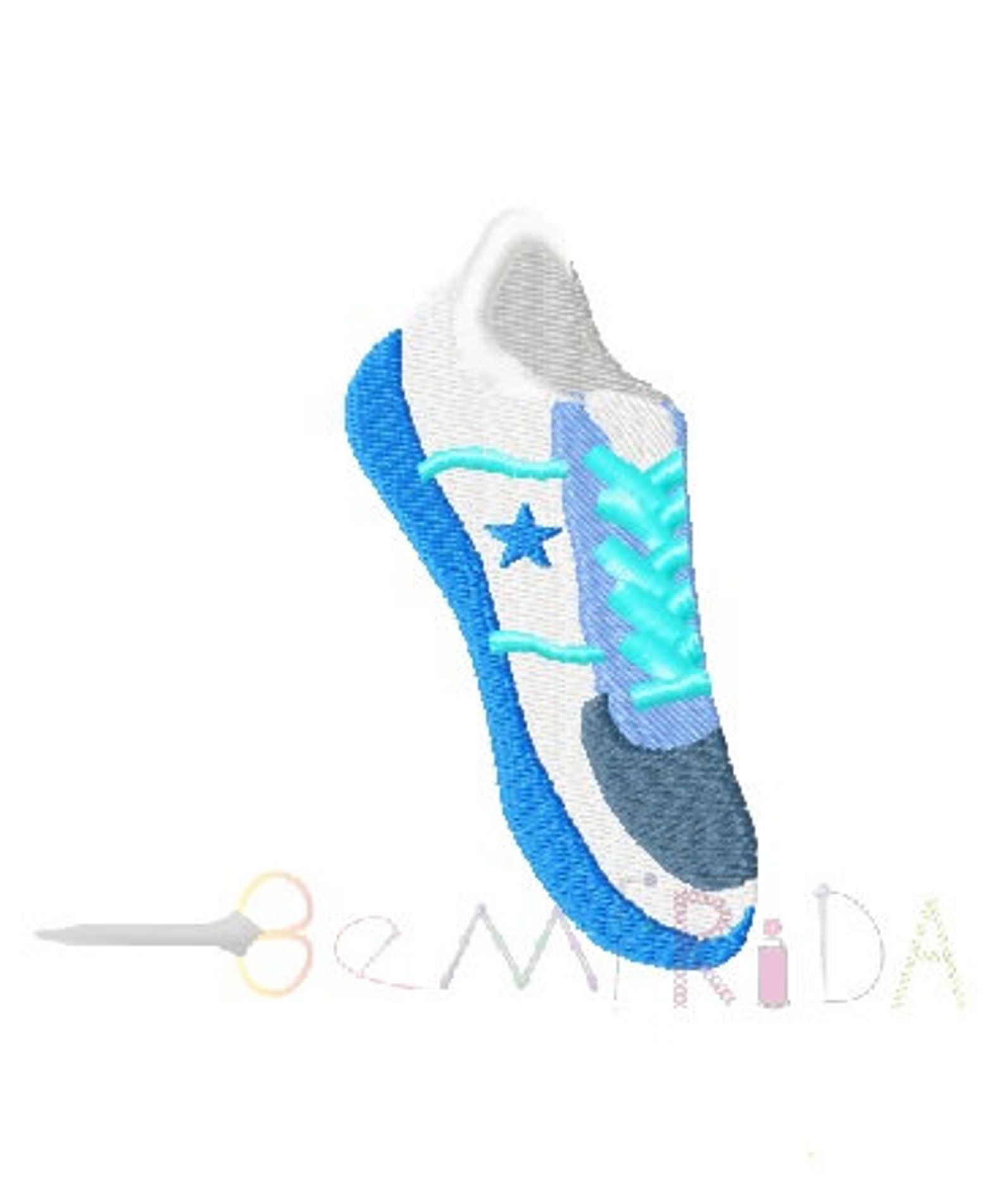 Sneakers Embroidery Machine Design, Sports Shoes Embroidery Design ...