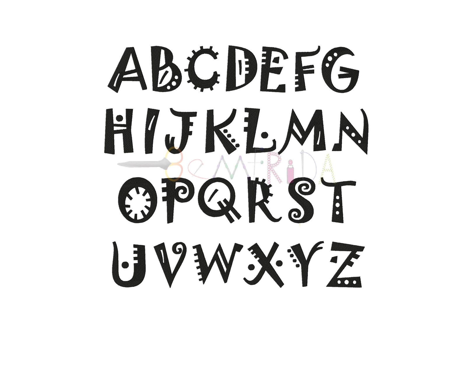 Jokerman Helloween Embroidery Font, Machine Embroidery Design ...
