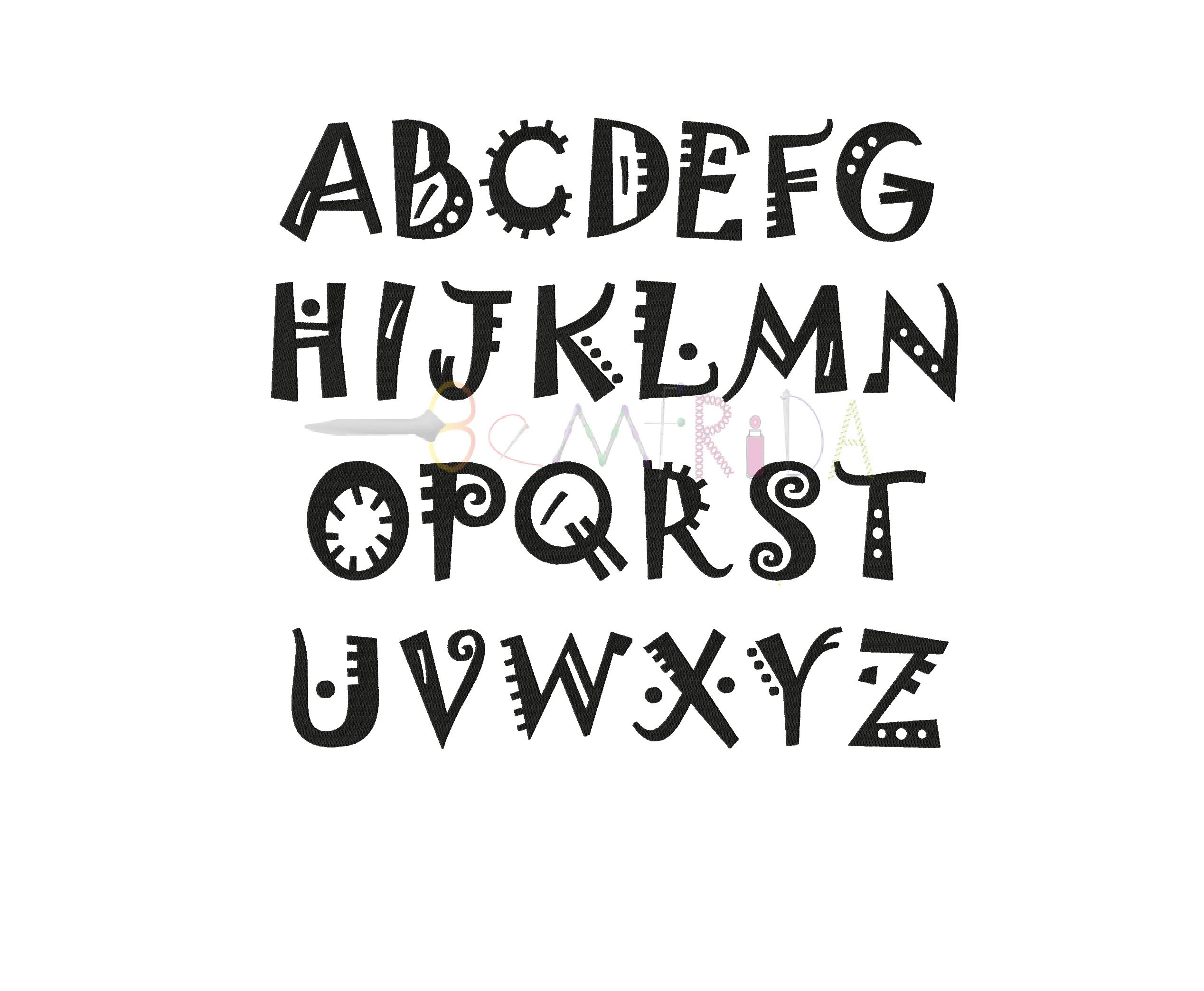 Jokerman Helloween Embroidery Font, Machine Embroidery Design ...