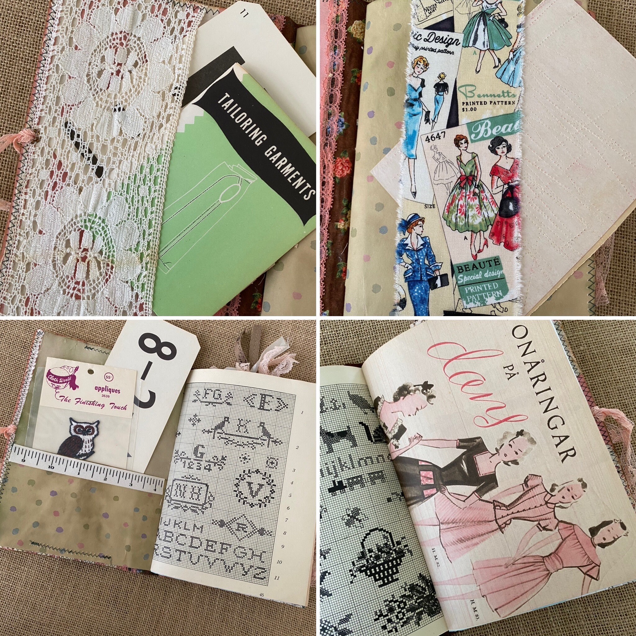 A Vintage Sewing Pattern Journal - Etsy