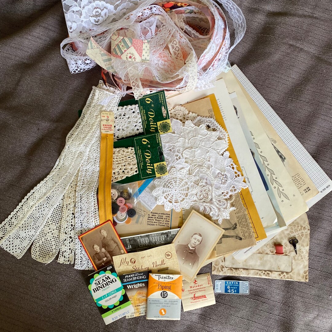 A Lovely Set of Vintage Sewing Ephemera - Etsy