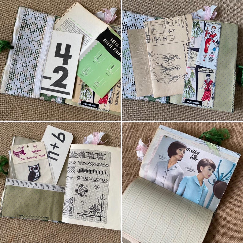 A Cute Vintage Sewing Pattern Journal - Etsy