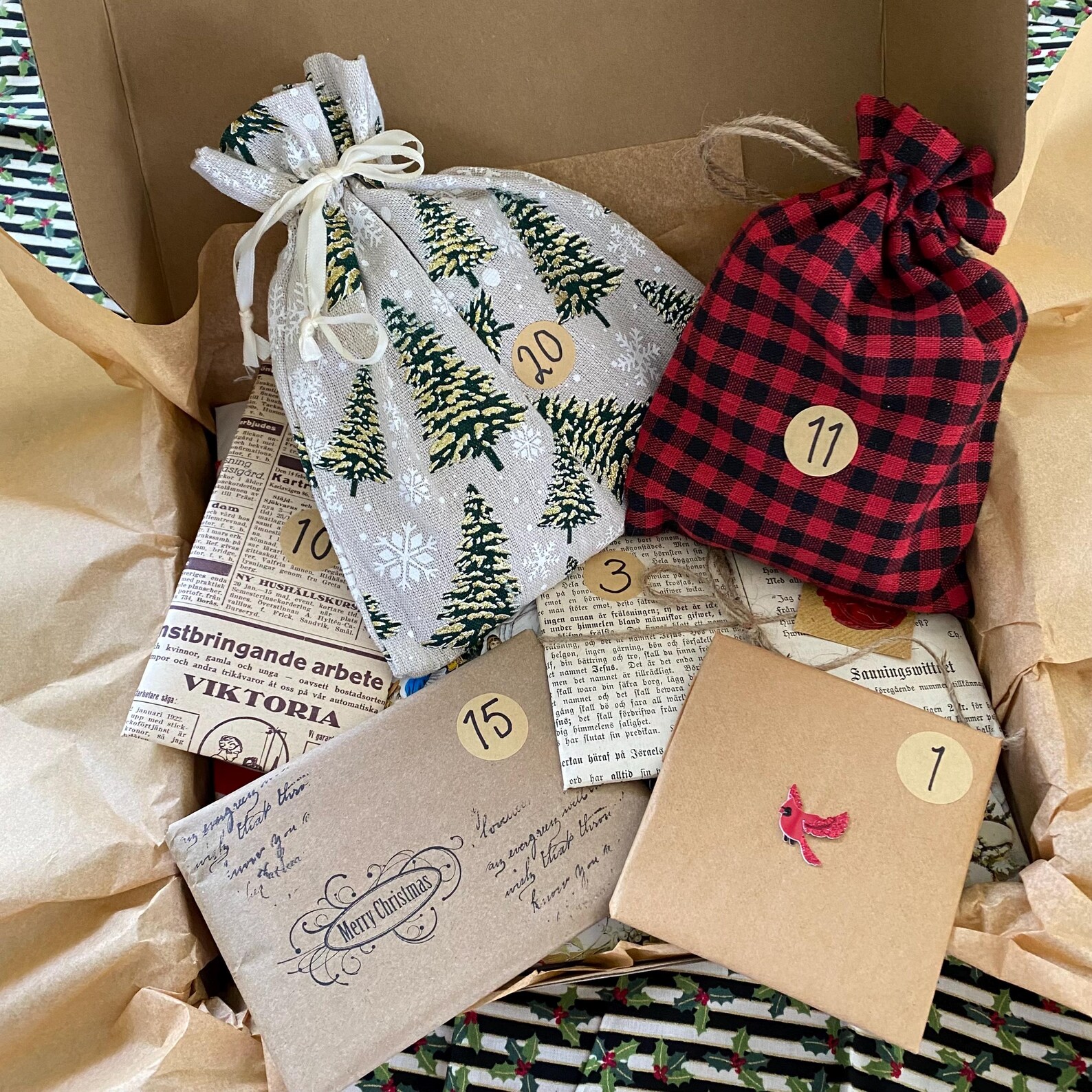 A Beautiful Handmade Christmas Craft Calendar - Etsy