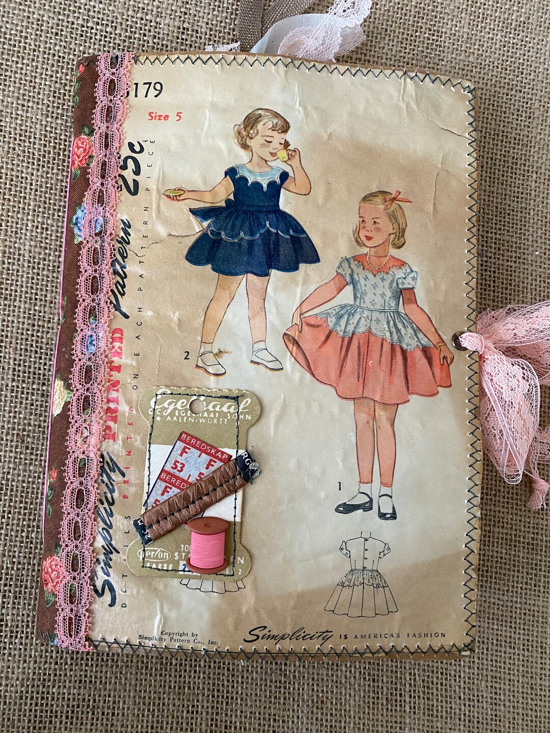 A Vintage Sewing Pattern Journal - Etsy