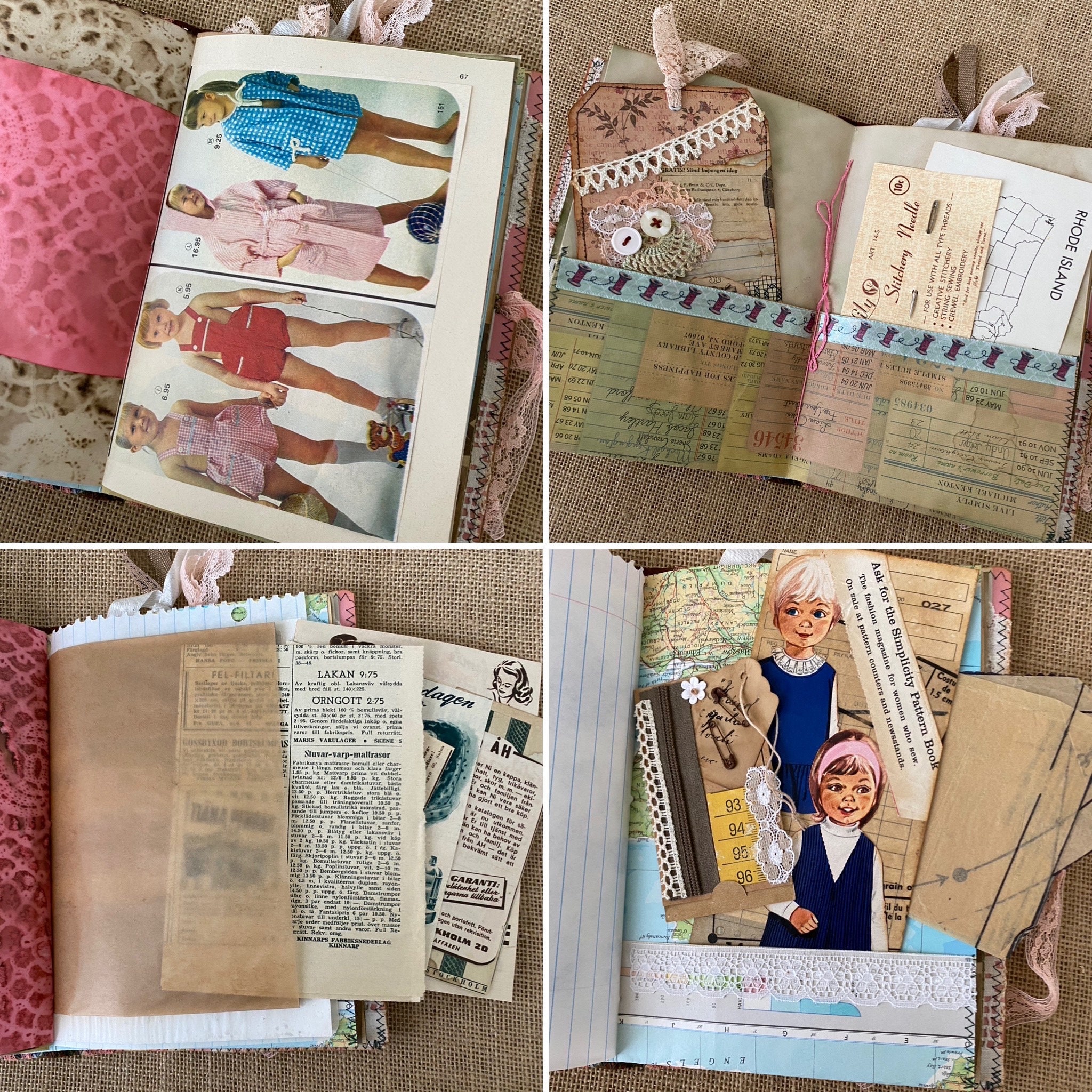 A Vintage Sewing Pattern Journal - Etsy