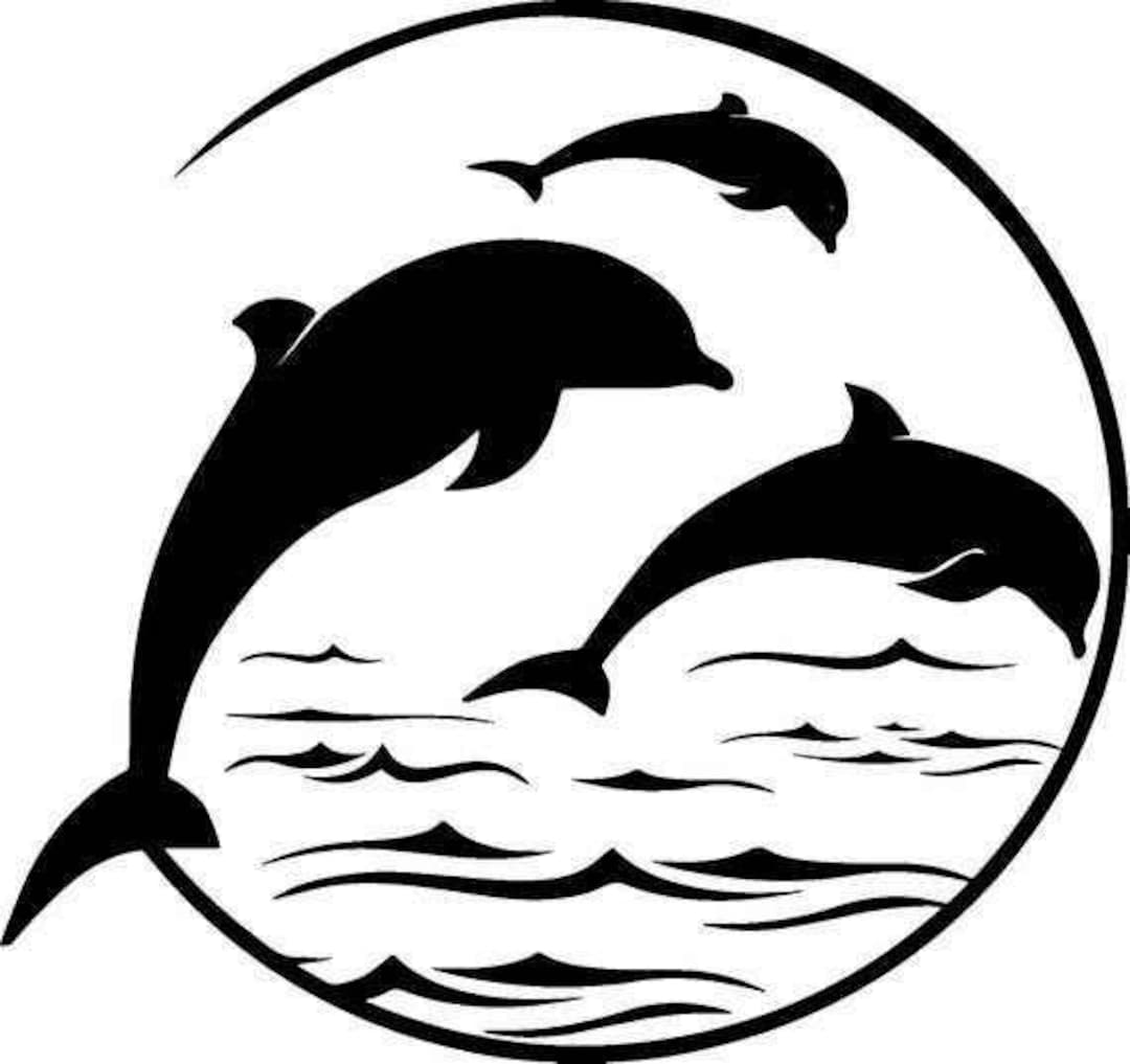 Dolphin SVG Instant Digital Download - Etsy