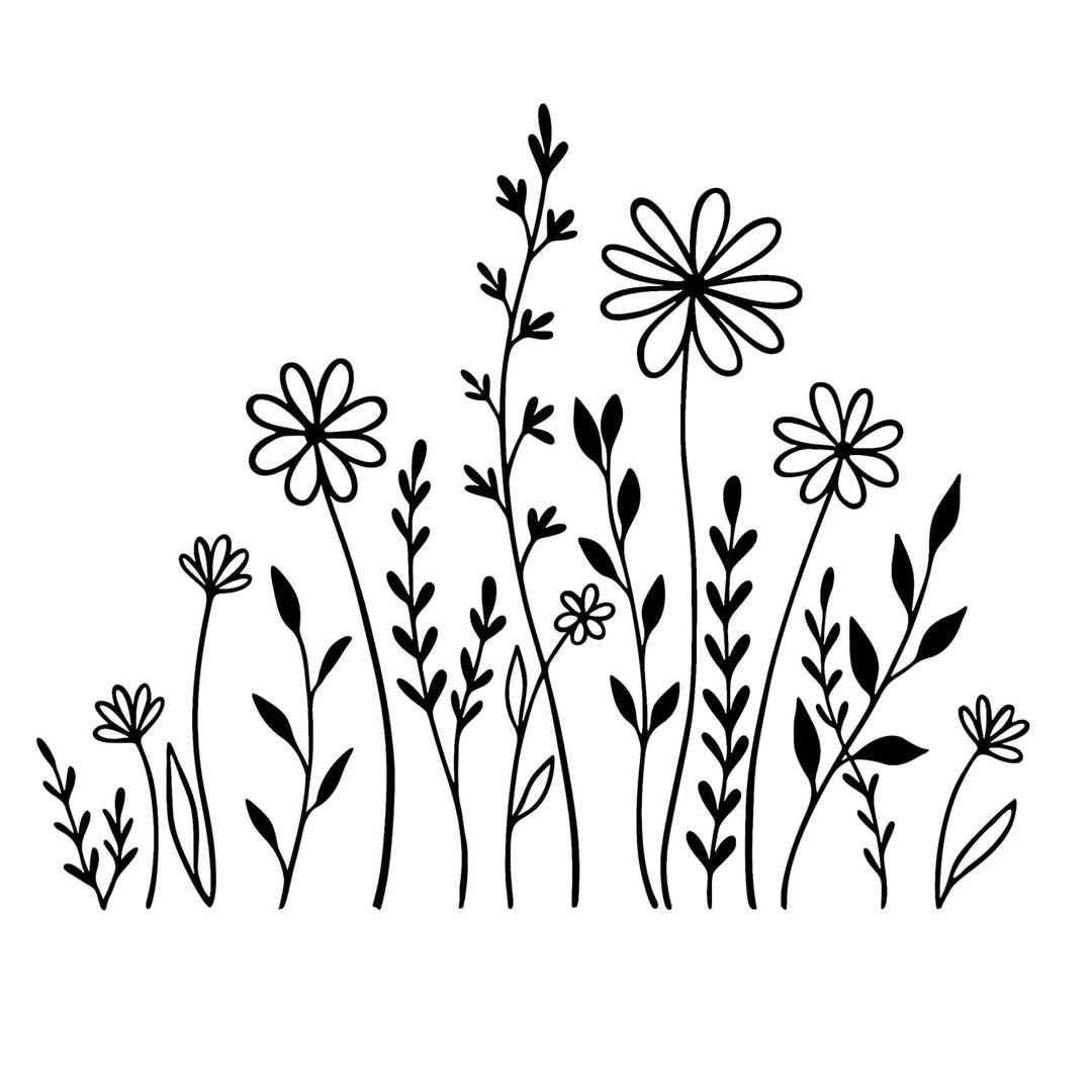 Wild Flower SVG - Etsy