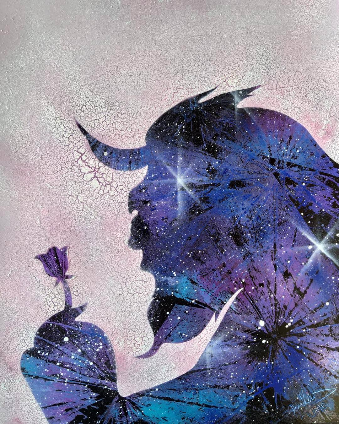 Beast Spray Paint Art – Glow in the Dark, Original Painting - Etsy