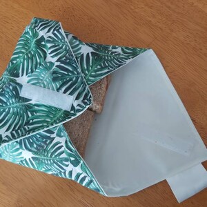 Reusable Sandwich Wrap Pouch Lunch Box With Velcro Fastening. Vegan ...