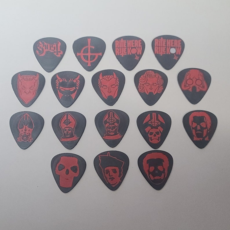 Custom 3d Printed Ghost band Guitar Picks - Etsy