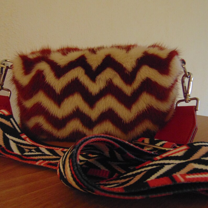 Fur Red Bag, Elegant and Unique - Etsy