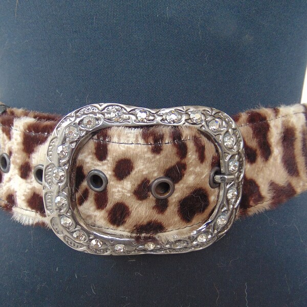 Leopard Print Belt - Etsy