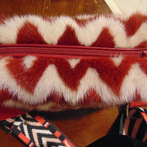 Fur Red Bag, Elegant and Unique - Etsy