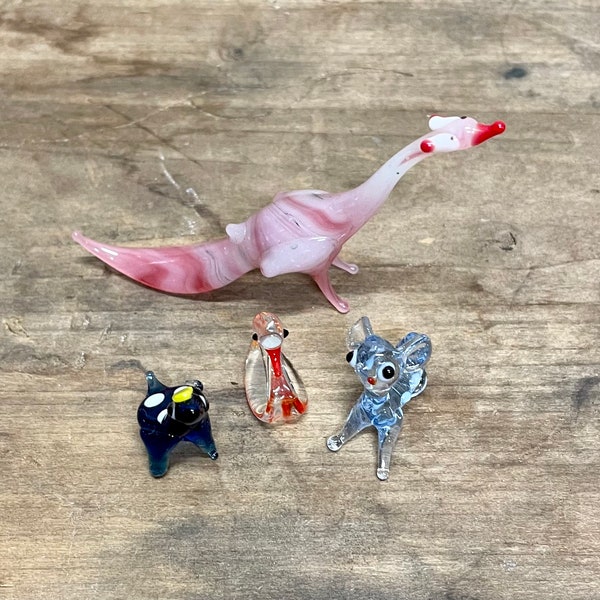 Miniature Glass Animals - Etsy