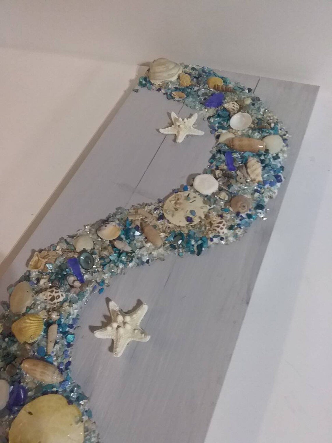 BEACH SHELL Wall Art Sea Shell Summer Decor Mounted on | Etsy