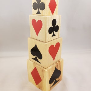 Natural Wood Euchre Trump Cube, "what's Trump?" Cubes, Trump Marker ...