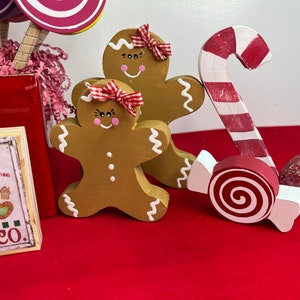 GINGERBREAD MAN | WOODEN | Fun Christmas Decor | Shelf Sitter ...