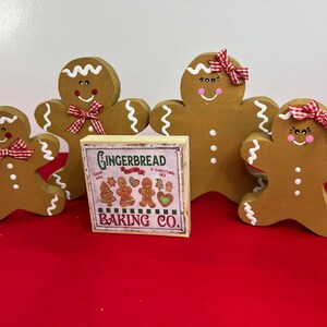 GINGERBREAD MAN | WOODEN | Fun Christmas Decor | Shelf Sitter ...