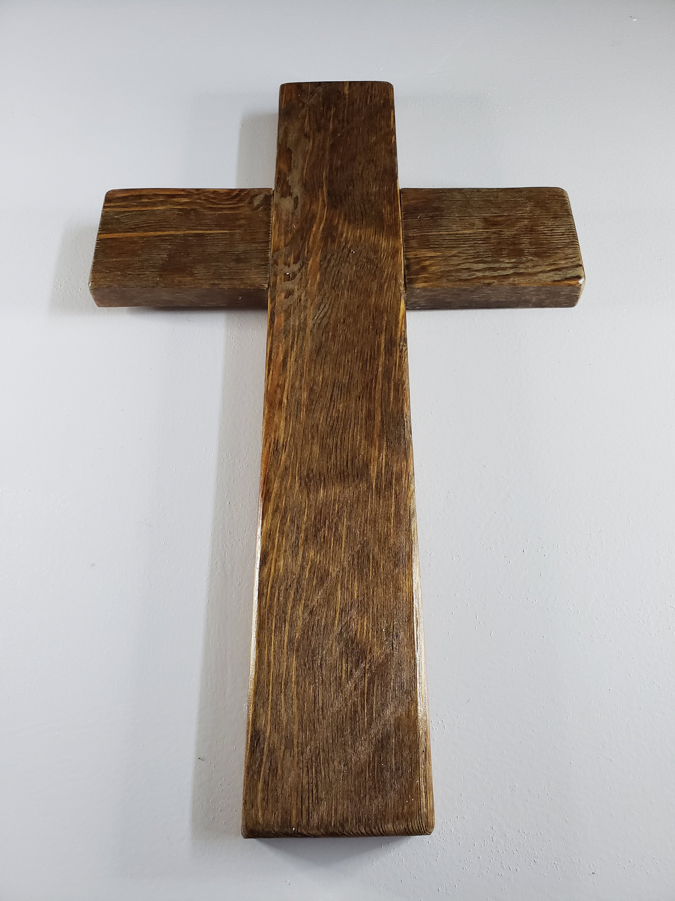 Rustic Wooden White Washed Cross Housewarming Gift Reclaimed | Etsy