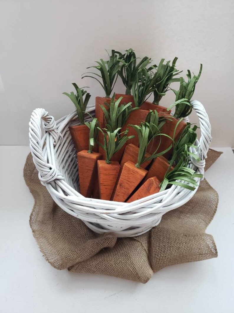 Primitive Wooden Carrots Rustic Easter Decor Farmhouse - Etsy
