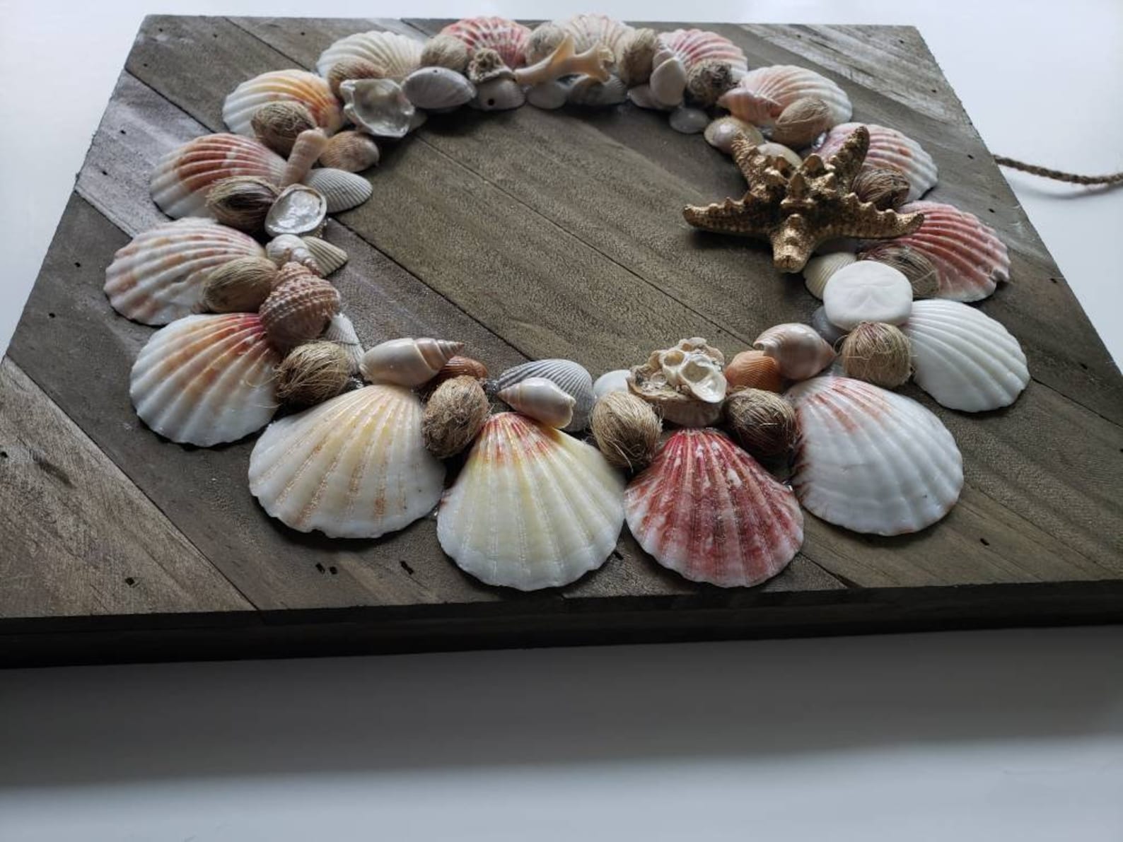 BEACH Wall Art Ship-lap Wood Sea Shell Summer Decor Shell - Etsy